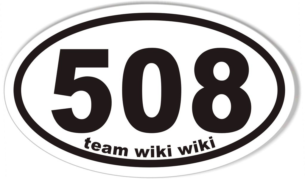 508 wiki Oval Bumper Stickers – StickerCafe.com