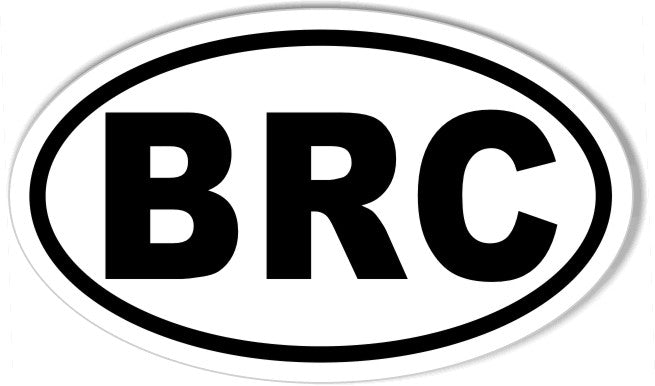 BRC Oval Bumper Stickers – StickerCafe.com