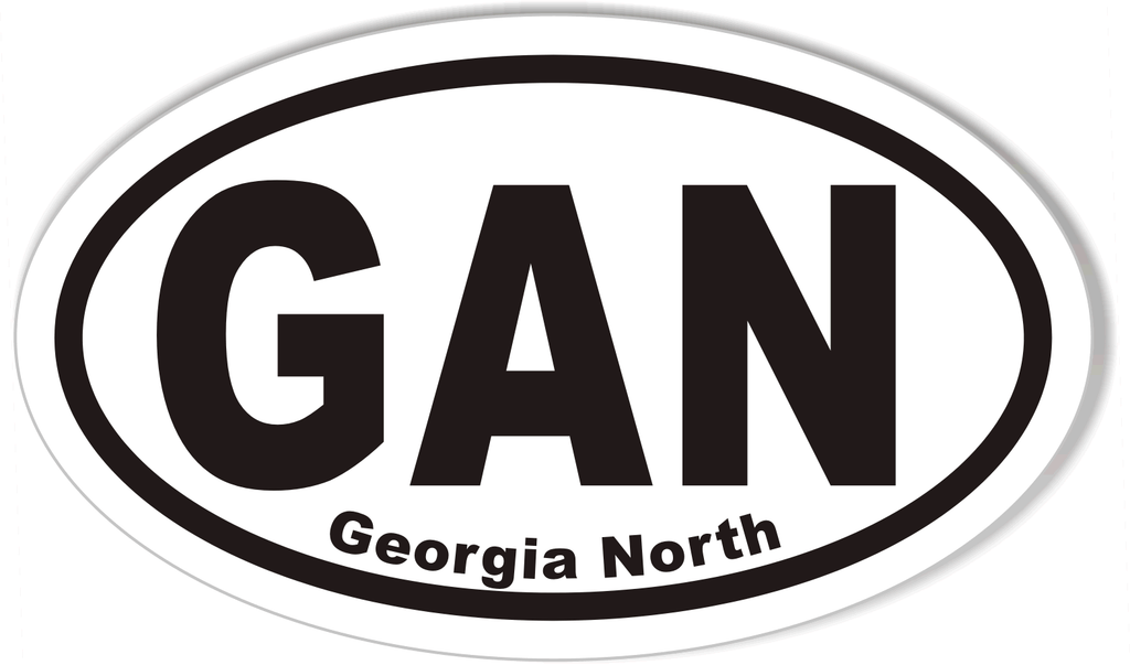 GAN Georgia North Oval Bumper Stickers – StickerCafe.com