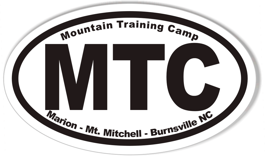 MTC Mountain Training Camp Custom Euro Oval Stickers – StickerCafe.com