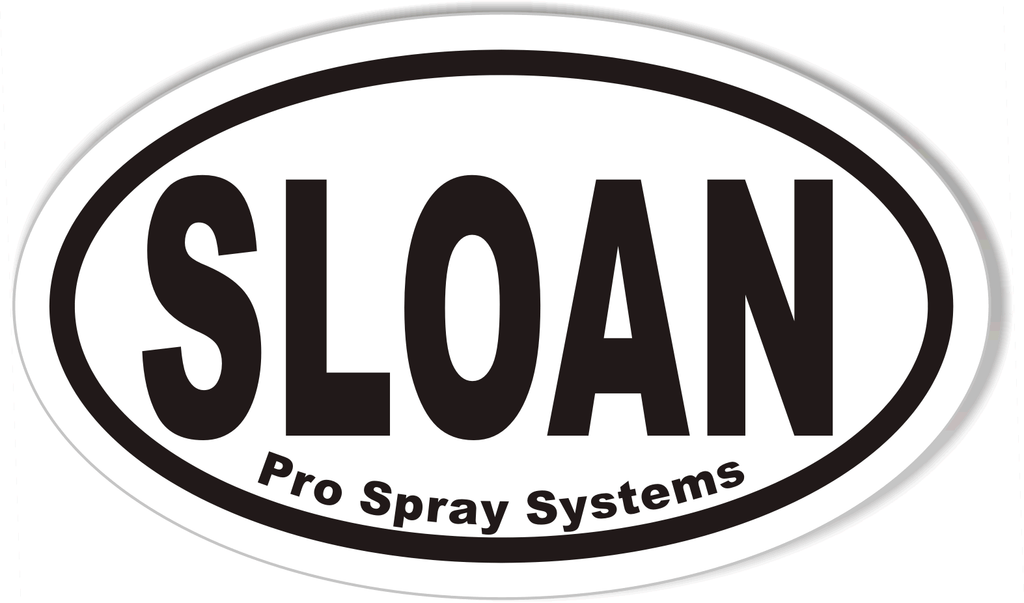 SLOAN Custom Oval Bumper Stickers – StickerCafe.com