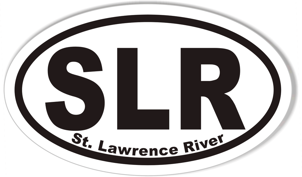 SLR St. Lawrence River Oval Bumper Stickers – StickerCafe.com