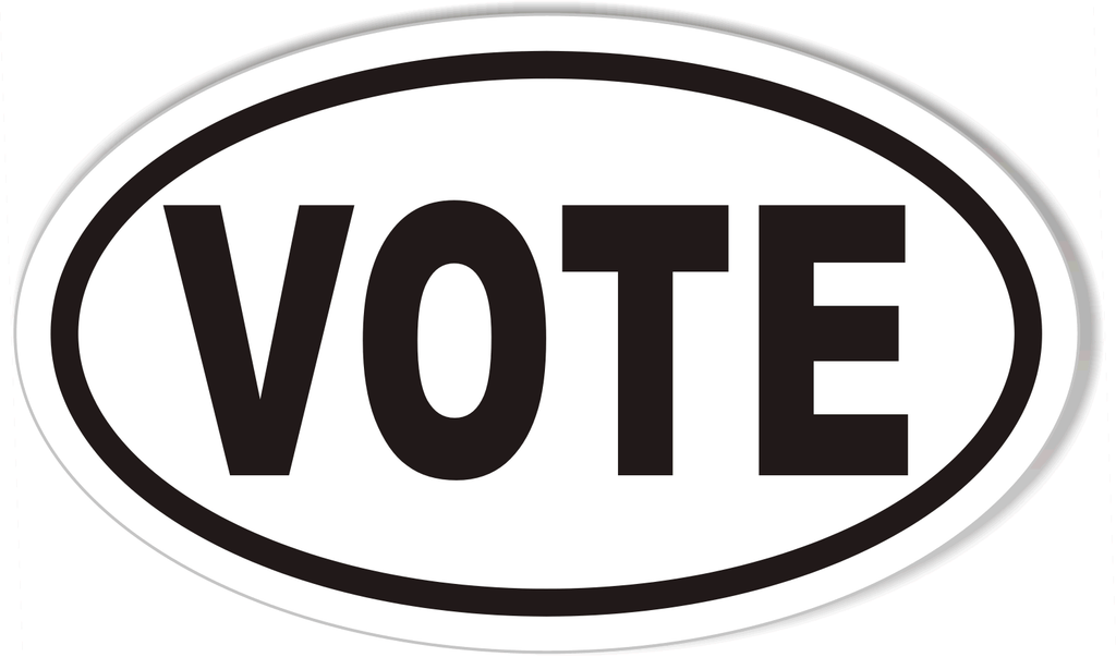VOTE Oval Bumper Stickers – StickerCafe.com