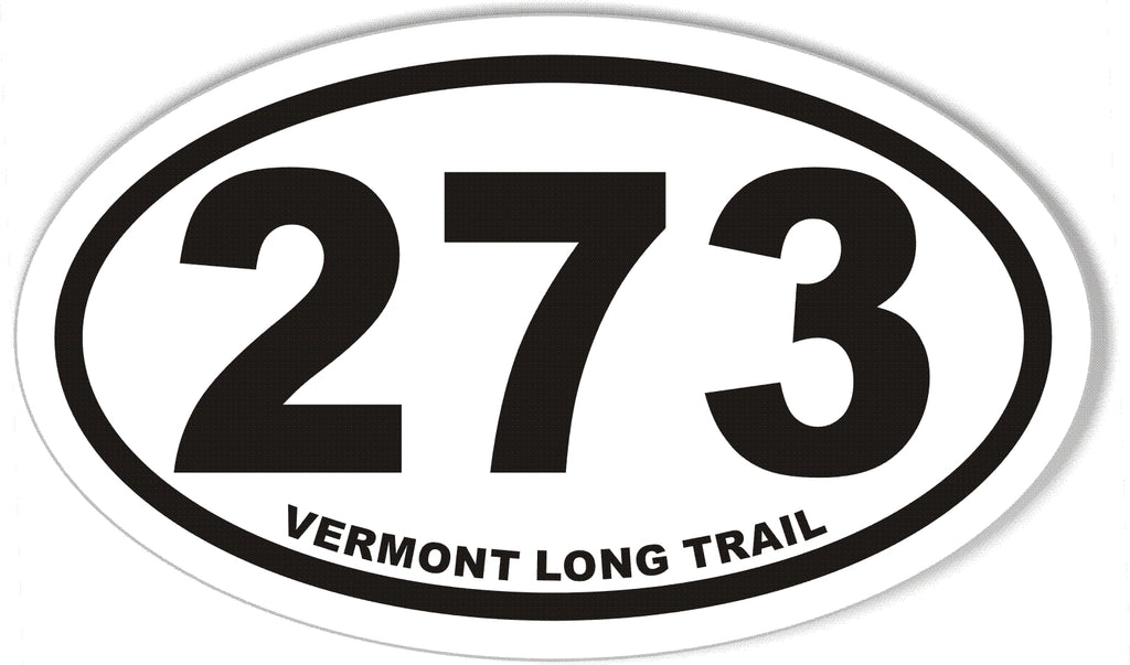 273 VERMONT LONG TRAIL Oval Bumper Stickers – StickerCafe.com
