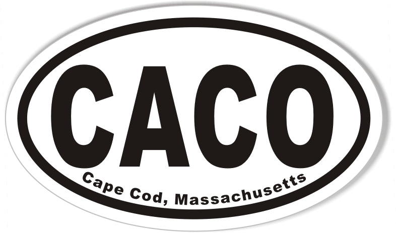 CACO Cape Cod, Massachusetts Oval Sticker – StickerCafe.com