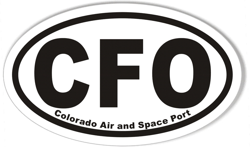 CFO 3x5" Custom Oval Bumper Stickers – StickerCafe.com