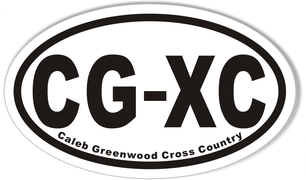 CG-XC Oval Bumper Stickers – StickerCafe.com