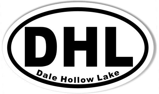 DHL Dale Hollow Lake Oval Stickers – StickerCafe.com