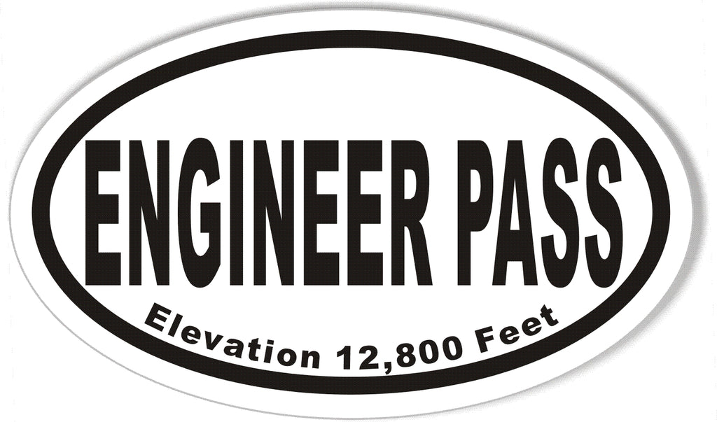 ENGINEER PASS Oval Bumper Stickers – StickerCafe.com