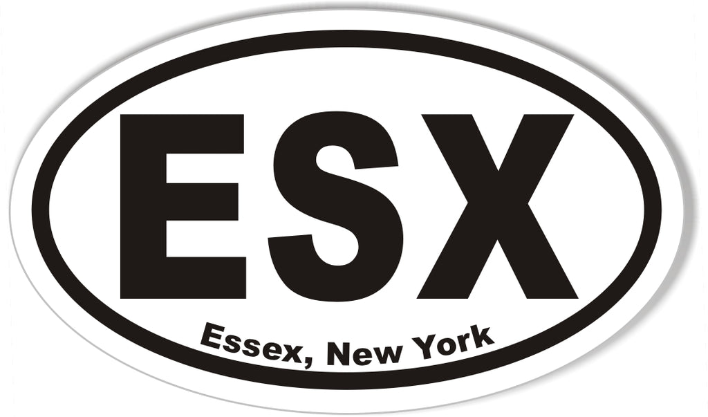 ESX Essex, New York Oval Bumper Stickers – StickerCafe.com