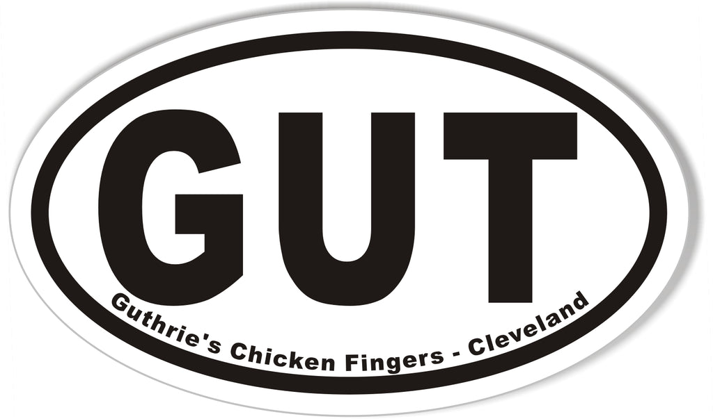 GUT Oval Bumper Stickers – StickerCafe.com