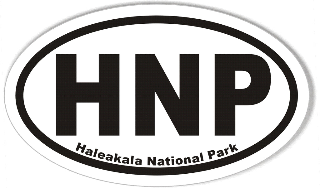 HNP Haleakala National Park Oval Bumper Stickers – StickerCafe.com