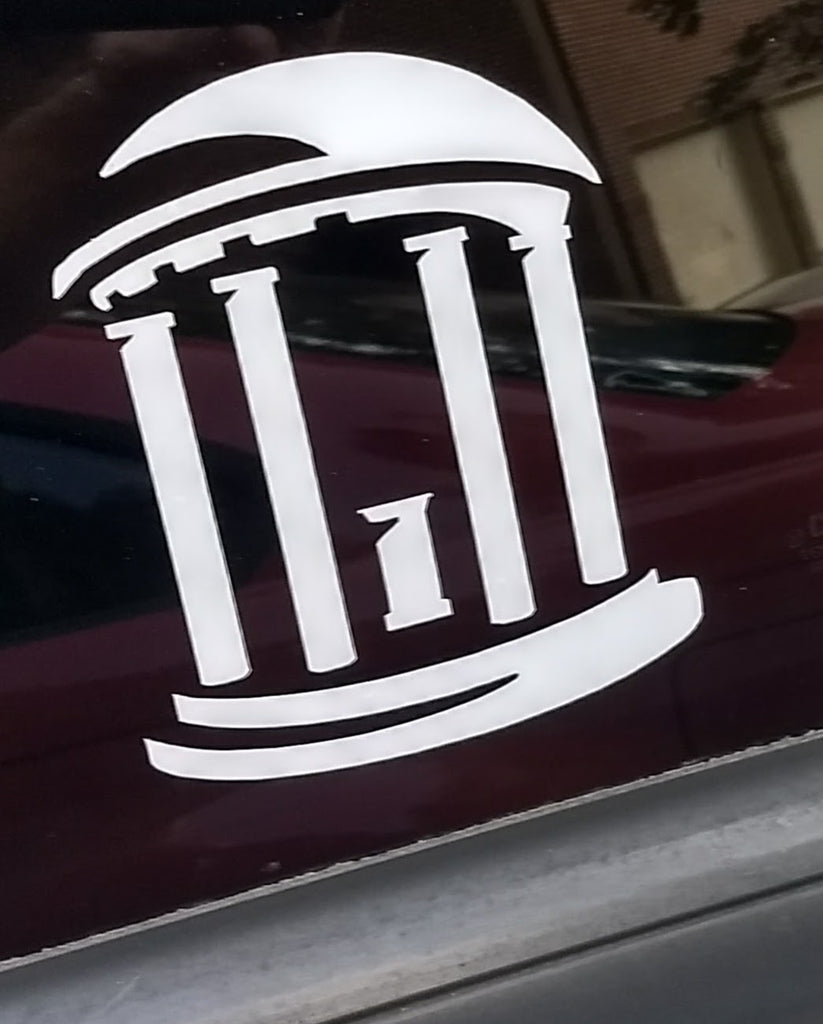 UNC Old Well Vinyl Decal – StickerCafe.com