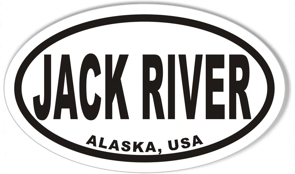 JACK RIVER Oval Bumper Stickers – StickerCafe.com