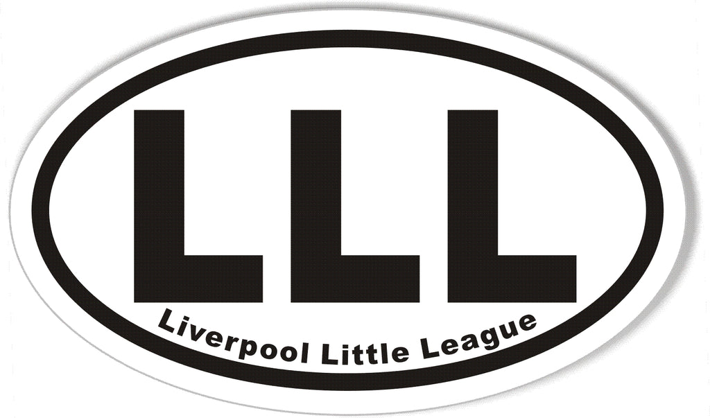 LLL Liverpool Little League Oval Bumper Stickers – StickerCafe.com