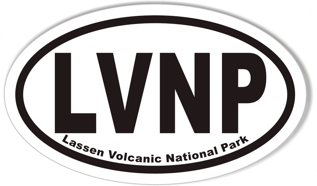 LVNP Lassen Volcanic National Park Oval Bumper Stickers – StickerCafe.com