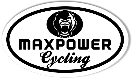 MAXPOWER Cycling 3x5" Oval Bumper Stickers – StickerCafe.com