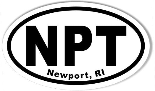 NPT Newport, RI Oval Bumper Stickers – StickerCafe.com