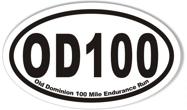 OD100 Custom Oval Bumper Stickers – StickerCafe.com