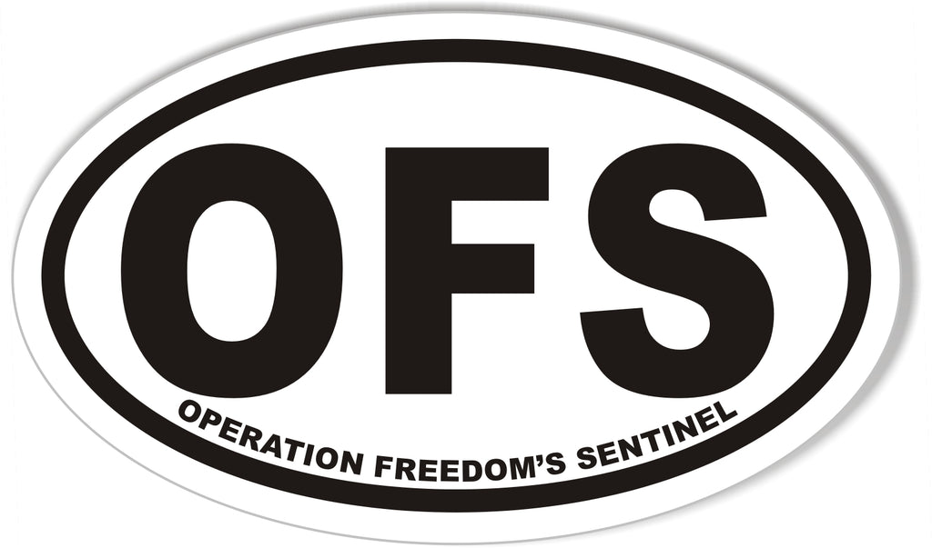 OFS Operation Freedom’s Sentinel Oval Bumper Sticker – StickerCafe.com