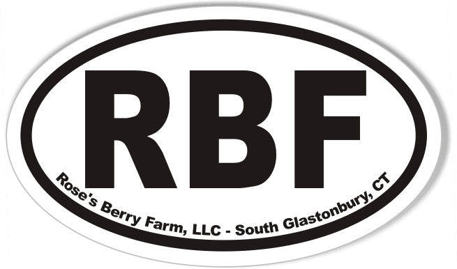 RBF Custom Oval Bumper Stickers – StickerCafe.com