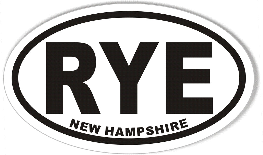 RYE NEW HAMPSHIRE Oval Bumper Stickers – StickerCafe.com