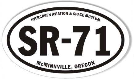 SR-71 Custom Euro Oval Bumper Stickers – StickerCafe.com