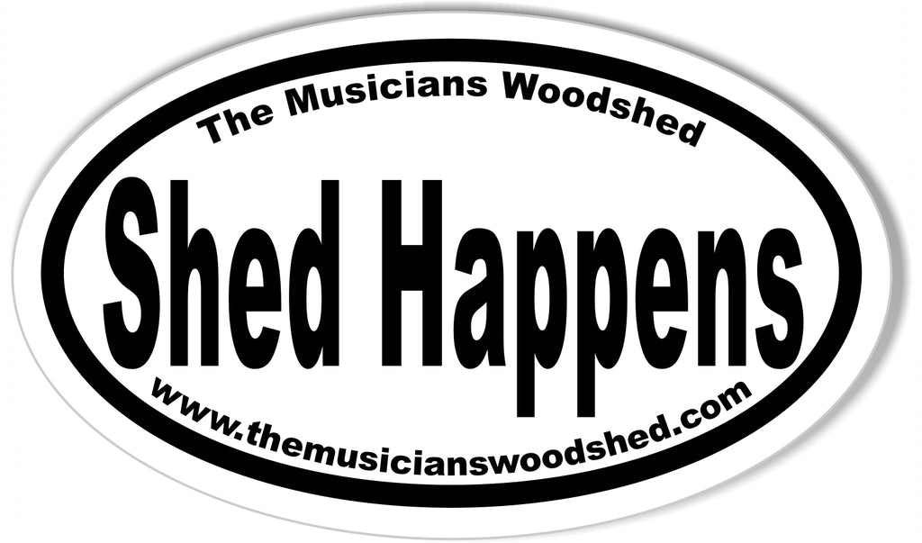 Shed Happens Custom Euro Oval Stickers – StickerCafe.com
