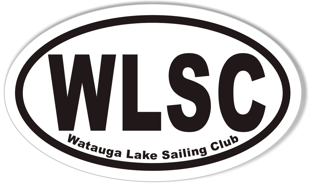 WLSC Watauga Lake Sailing Club Oval Bumper Stickers – StickerCafe.com