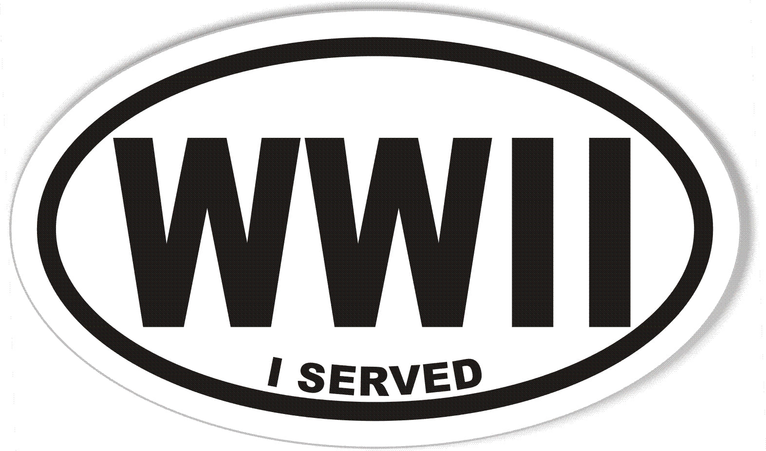 WWII Oval Bumper Stickers – StickerCafe.com
