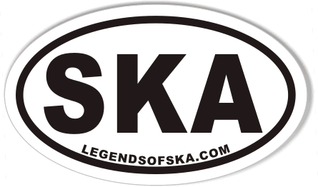 SKA LEGENDSOFSKA.COM Euro Oval Bumper Stickers – StickerCafe.com